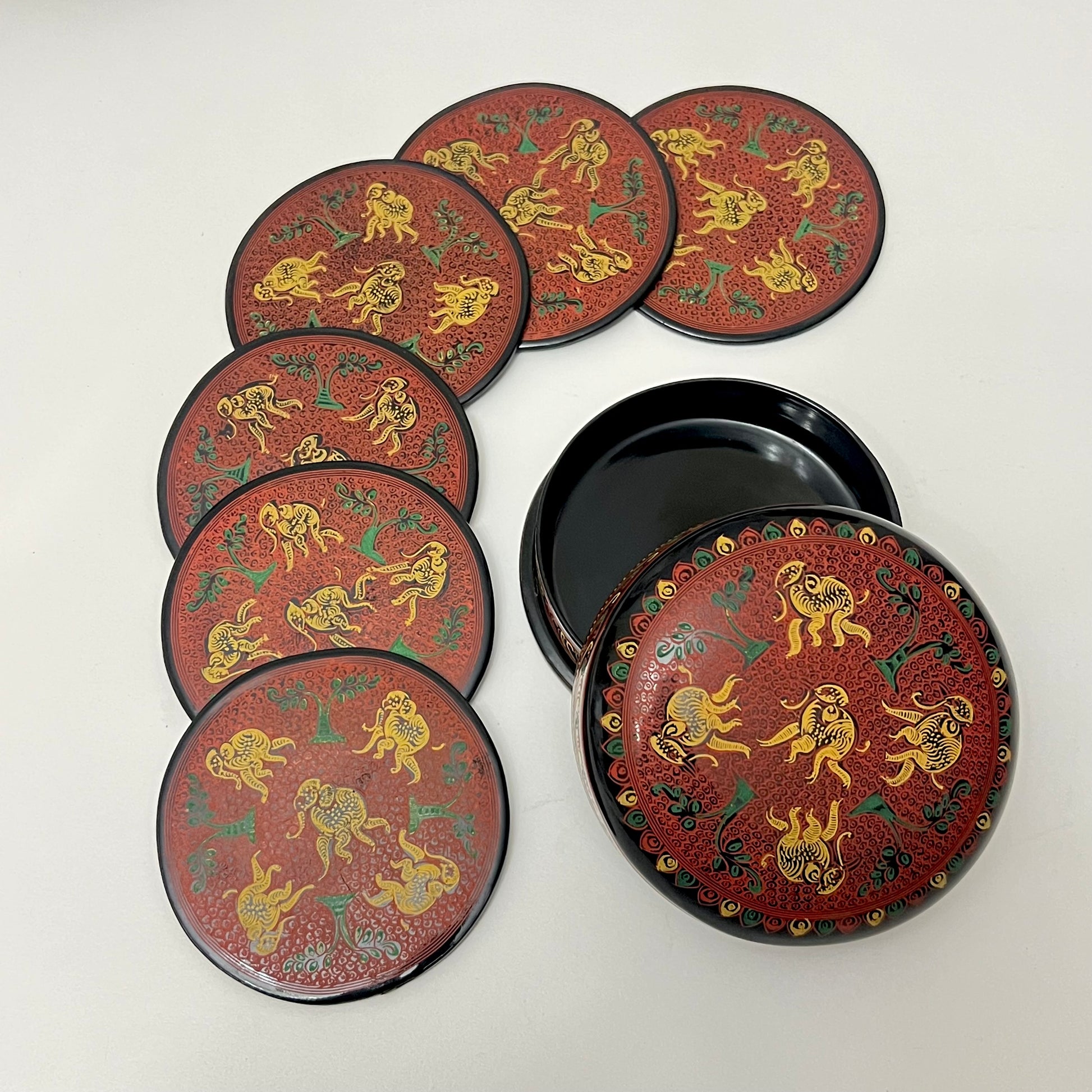 Myanmar Lacquerware Coaster - 6 – Myanmar Mart
