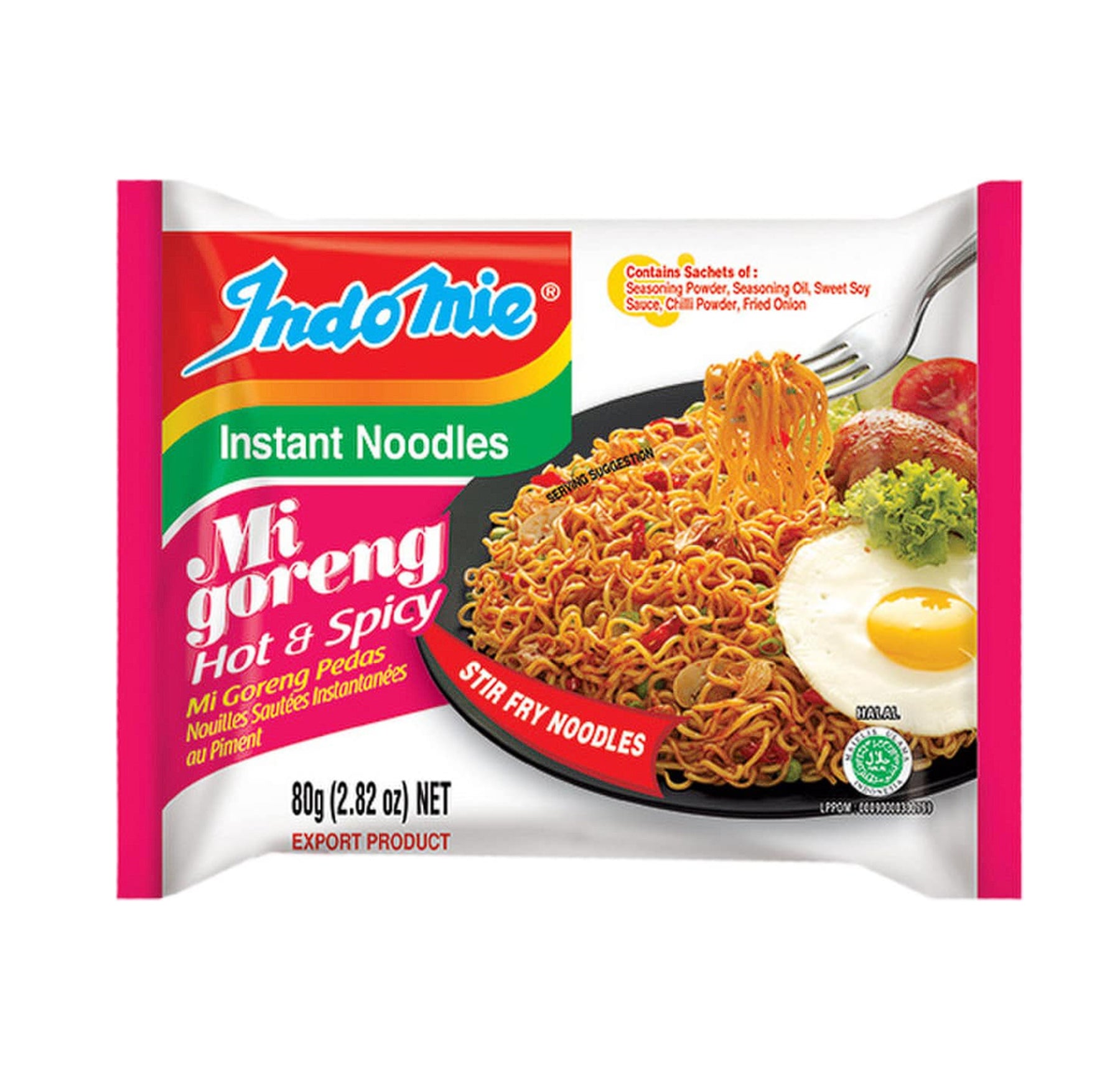 Indomie - Mi Goreng Hot & Spicy Flavor Instant Noodle (80g) – Myanmar Mart